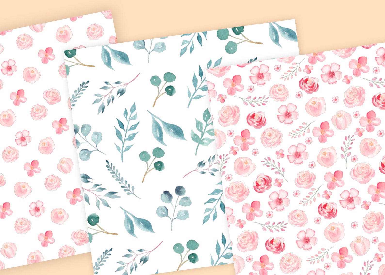 Burgundy Wedding Digital Paper. Scrapbook Backgrounds Marsala - Etsy