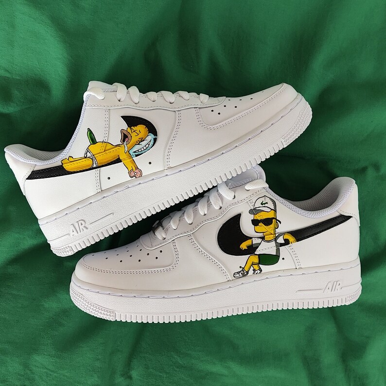 The Simpsons Nike Air Force 1 Custom Shoes Handpainted - Etsy