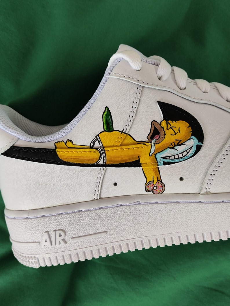 The Simpsons Nike Air Force 1 Custom Shoes Handpainted - Etsy