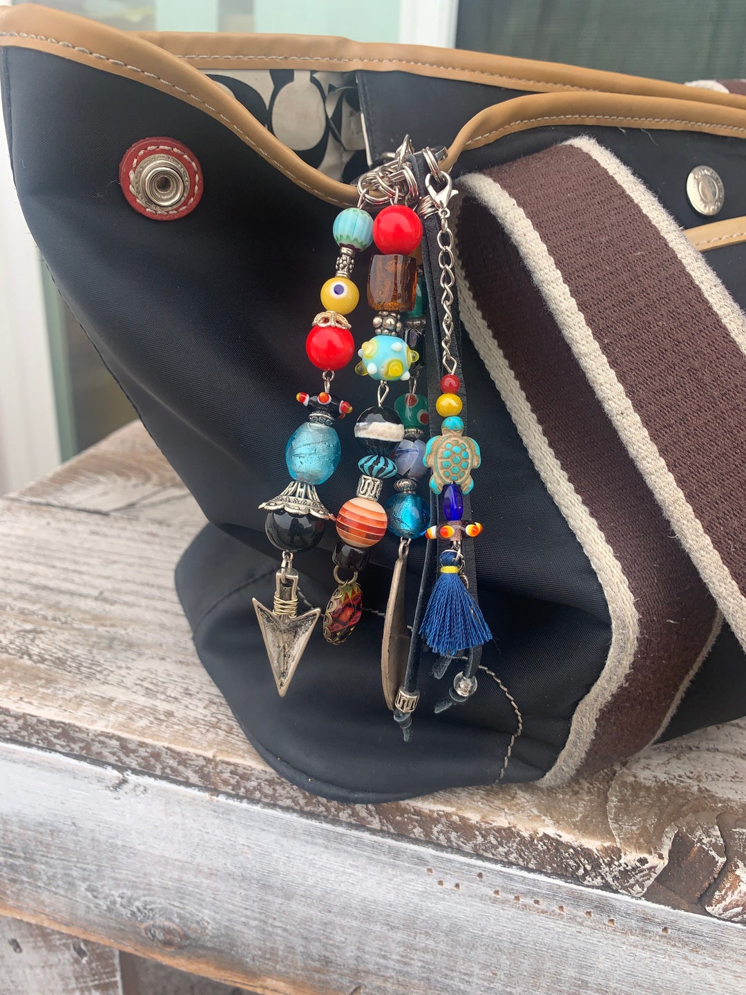Boho Purse Charm/zipper Pull - Etsy