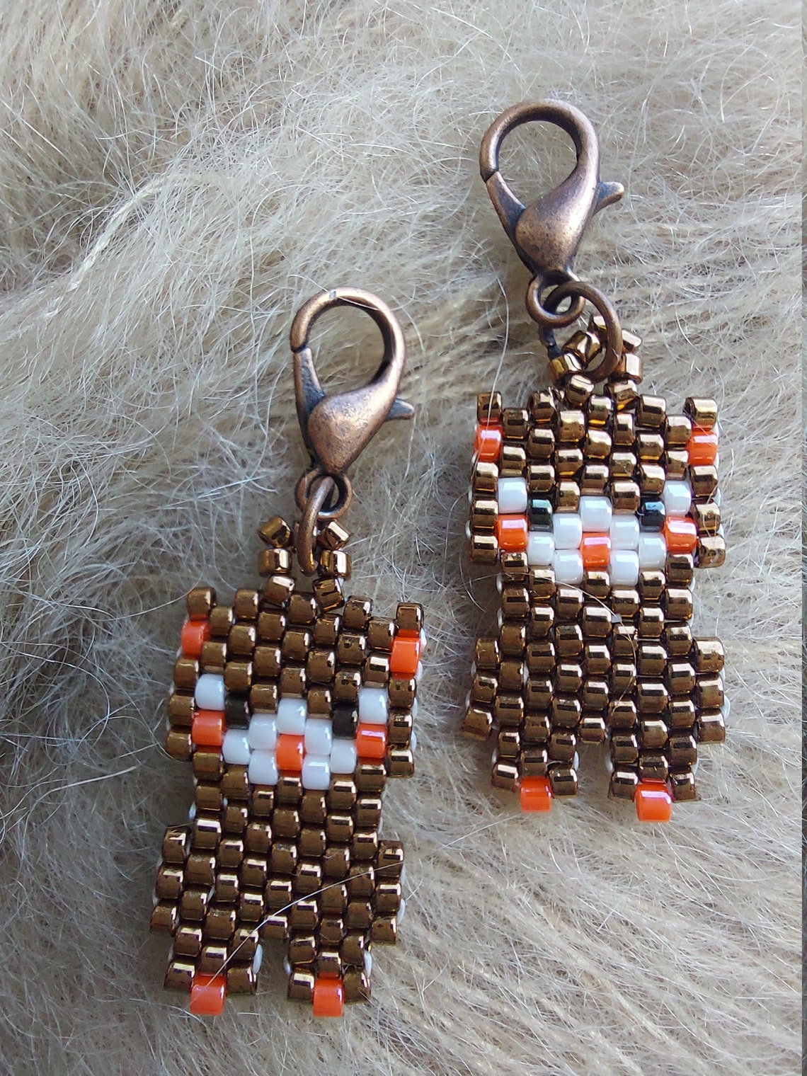 Small Beaded Stitch Marker / Progress Keeper / Notions for - Etsy UK