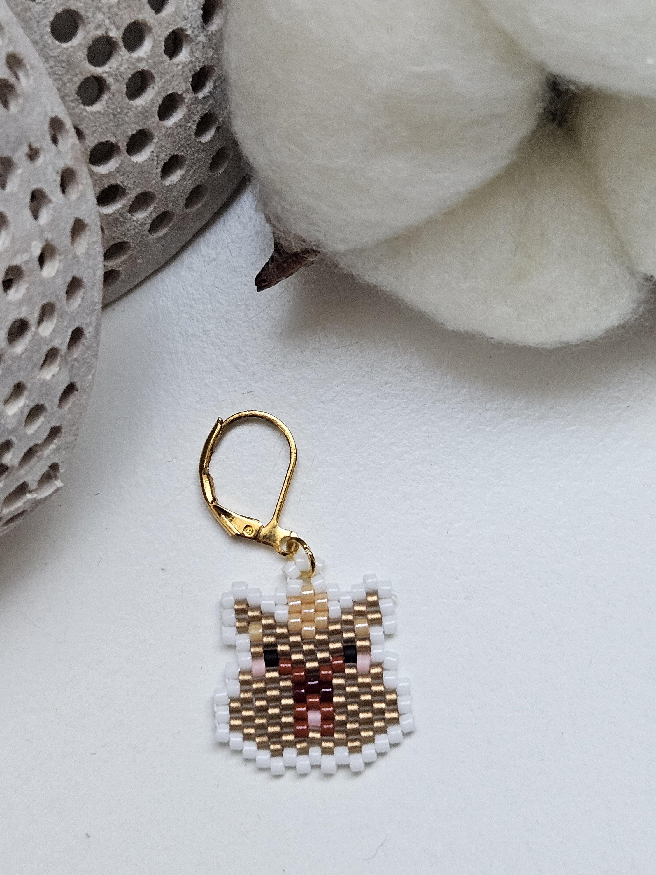 Capybara Small Beaded Stitch Marker / Progress Keeper / Notions for ...