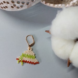 Summer Beaded Stitch Marker Green / Progress Keeper / Beaded Summer Hat, Beaded Sunglasses ...