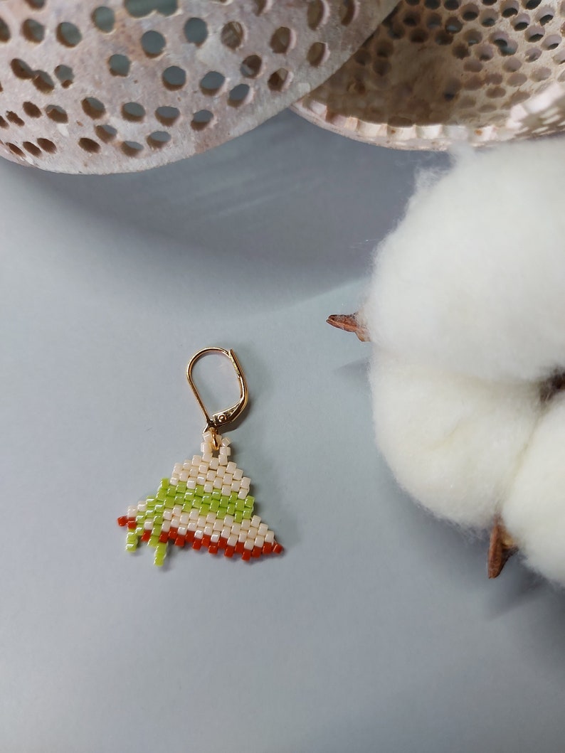 Summer Beaded Stitch Marker Green / Progress Keeper / Beaded Summer Hat, Beaded Sunglasses ...