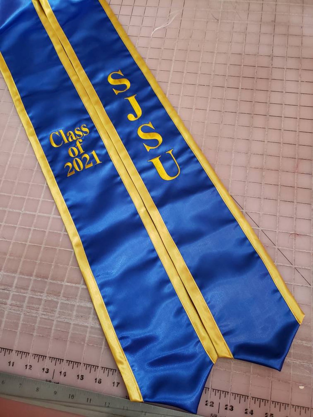 A Custom Satin Graduation Sash & Stoles Graduation Gifts Satin Grad ...