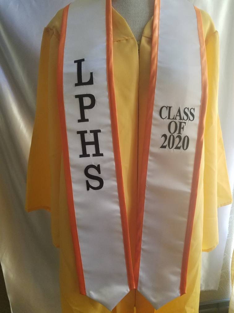 A Custom Satin Graduation Sash & Stoles Graduation Gifts | Etsy