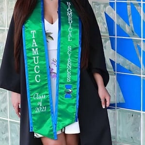 TAMUCC 2026 Custom Embroidered Stole - Etsy