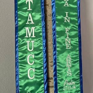 TAMUCC 2026 Custom Embroidered Stole - Etsy