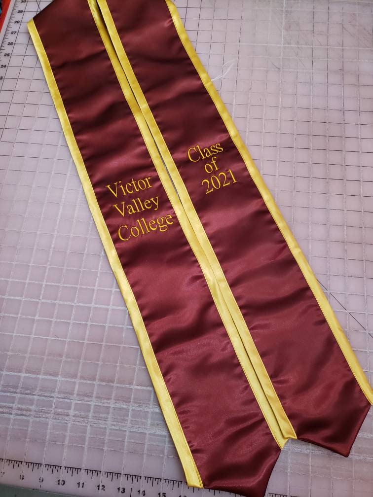 A Custom Satin Graduation Sash & Stoles Graduation Gifts | Etsy