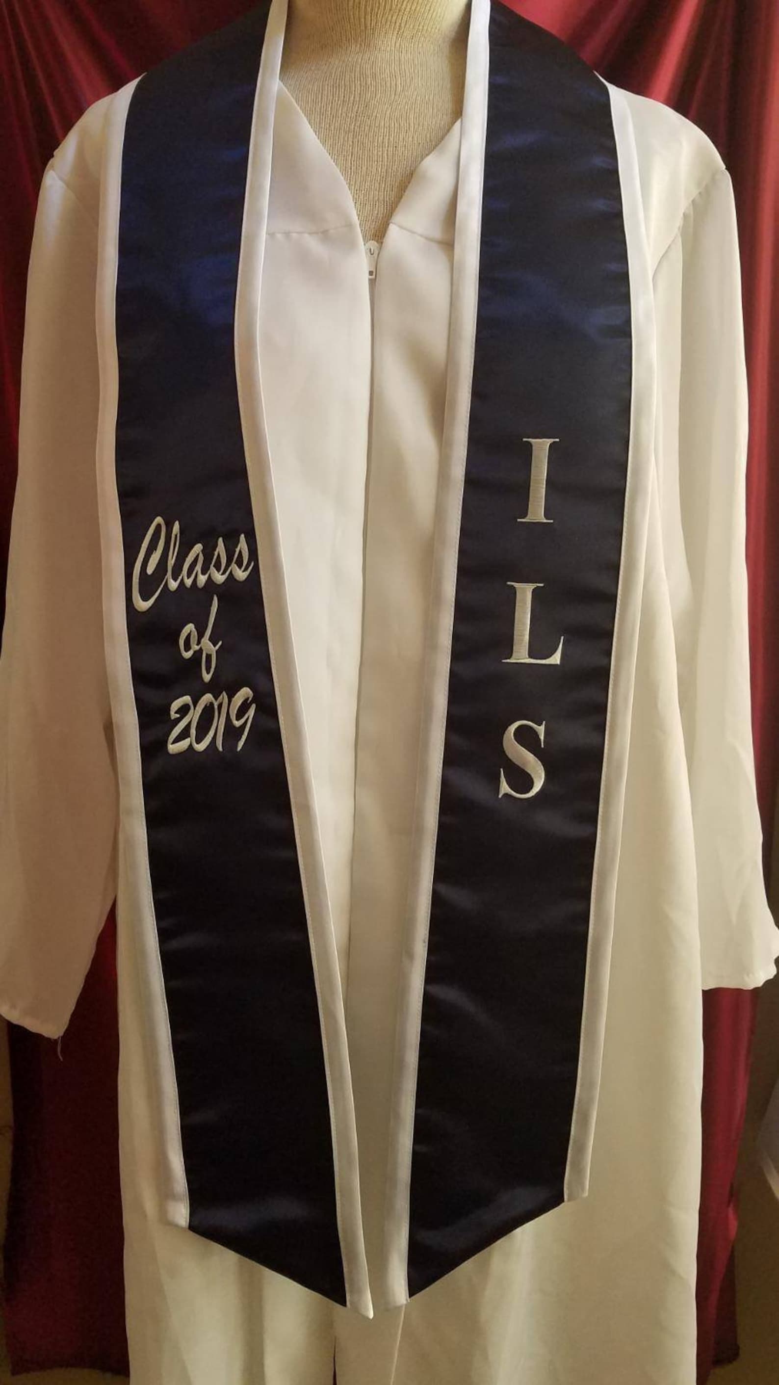 A Custom Satin Graduation Sash & Stoles Graduation Gifts - Etsy