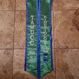 TAMUCC 2025 Custom Embroidered Stole - Etsy