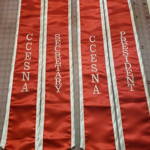 A Custom Satin Graduation Sash & Stoles - Graduation Gifts - Satin Grad ...