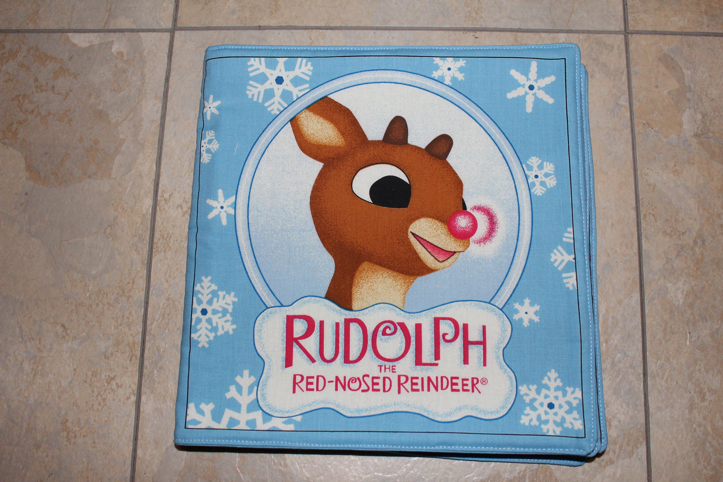 Rudolf Quilted Fabric Children's Book - Etsy