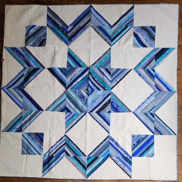 Blue Star Quilt - Etsy