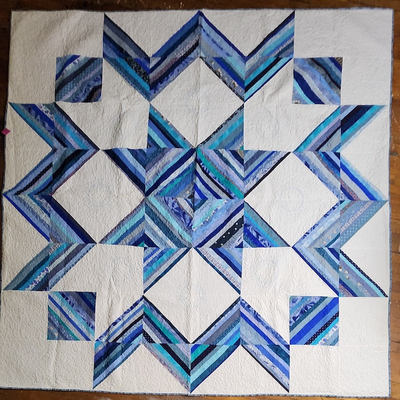 Blue Star Quilt - Etsy