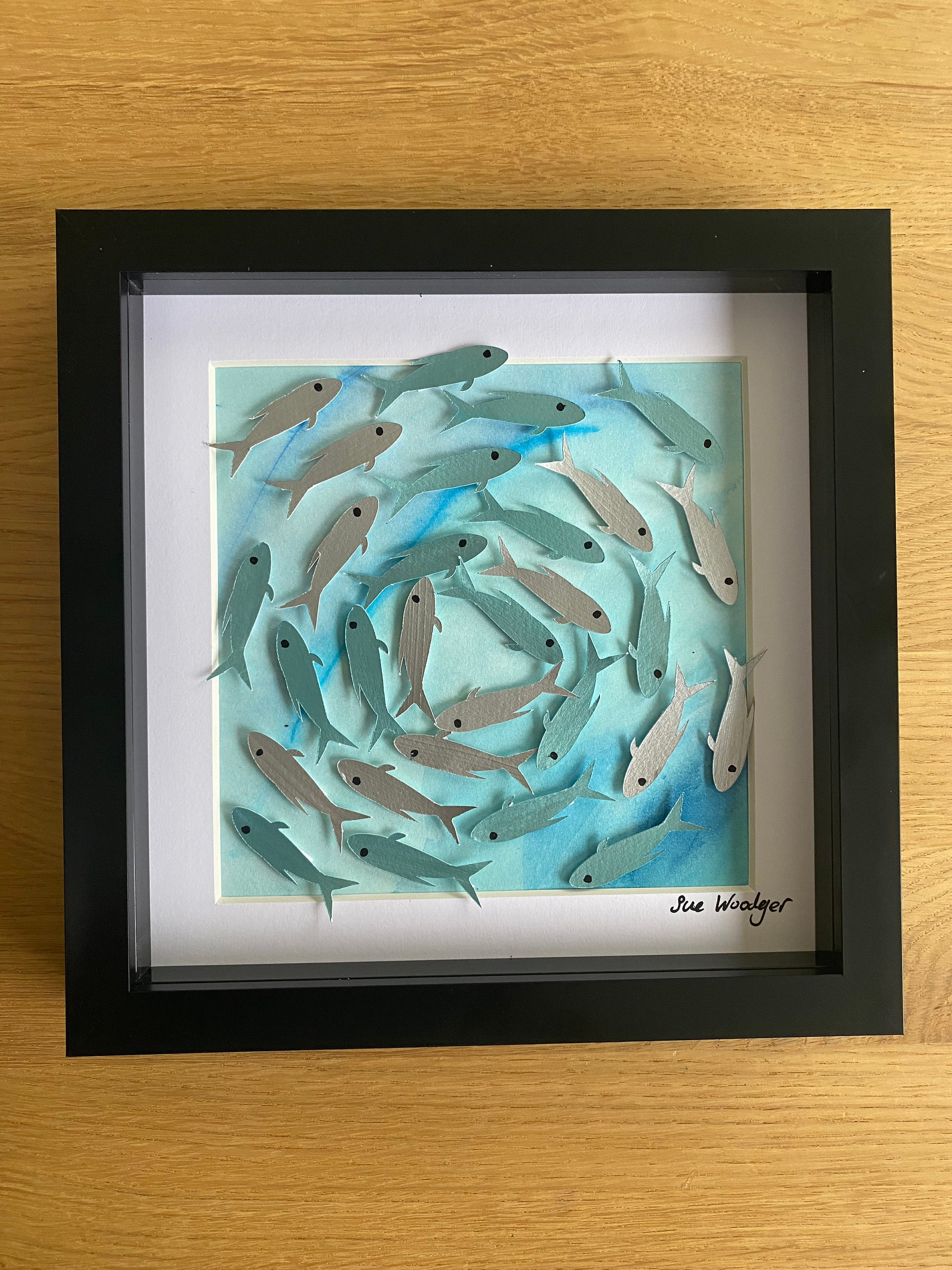 Shoaling Fish Unique 3D Artwork/ Fish Picture/ Painted Fish Wall ...