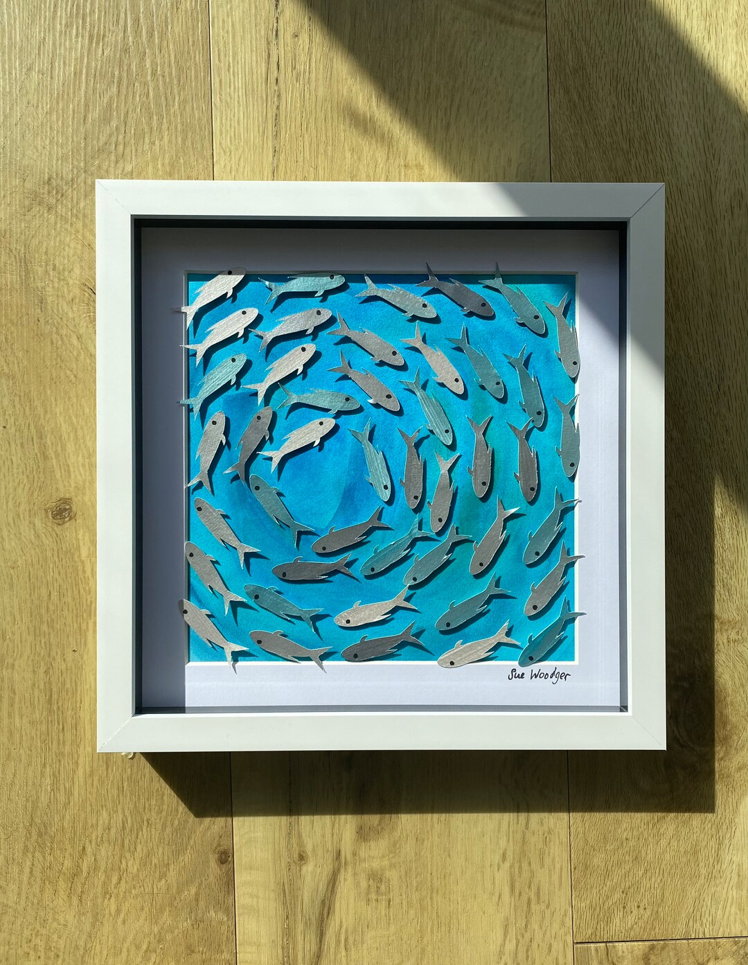Shoaling Fish Unique 3D Artwork/ Fish Picture/ Painted Fish Wall ...