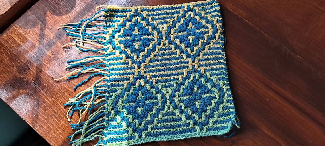 Mosaic Crochet Pattern # 46 Dahlia's Diamonds - Charts With Written Row ...