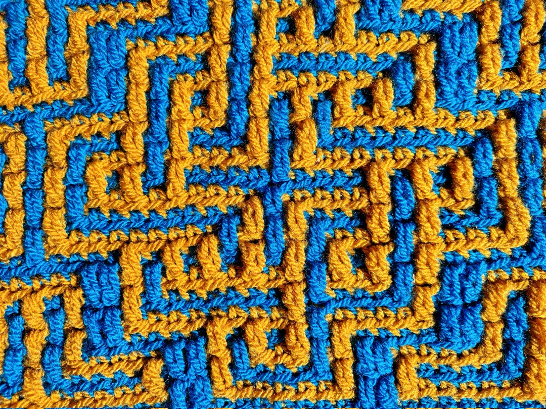 Mosaic Crochet Pattern #22 Charts for LARGER DESIGN ONLY With Written ...