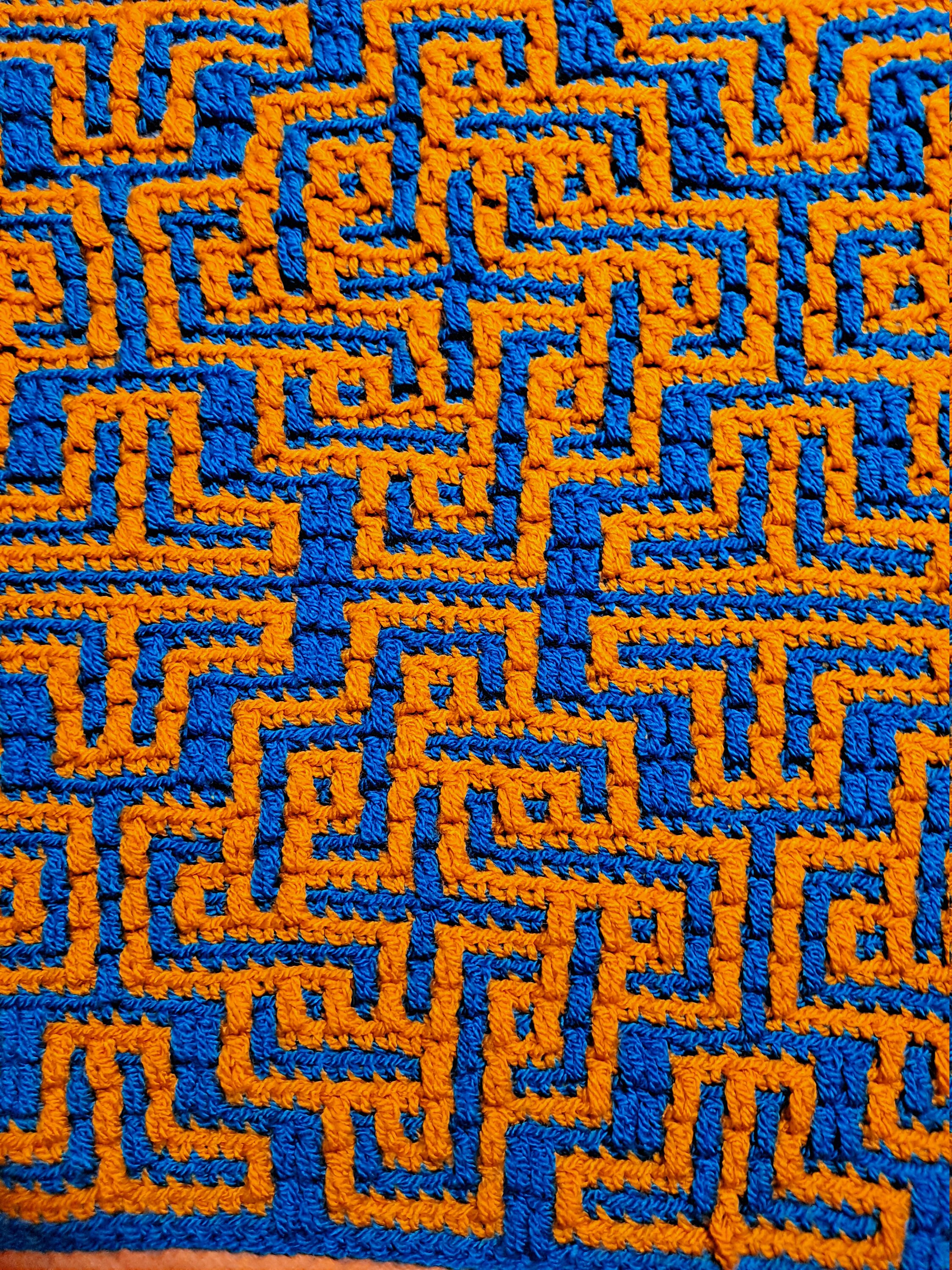 Mosaic Crochet Pattern #22 Charts for LARGER DESIGN ONLY With Written ...