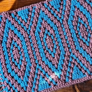 Mosaic Crochet Pattern #42 (SPANISH & ENGLISH) Chart With Written Row ...