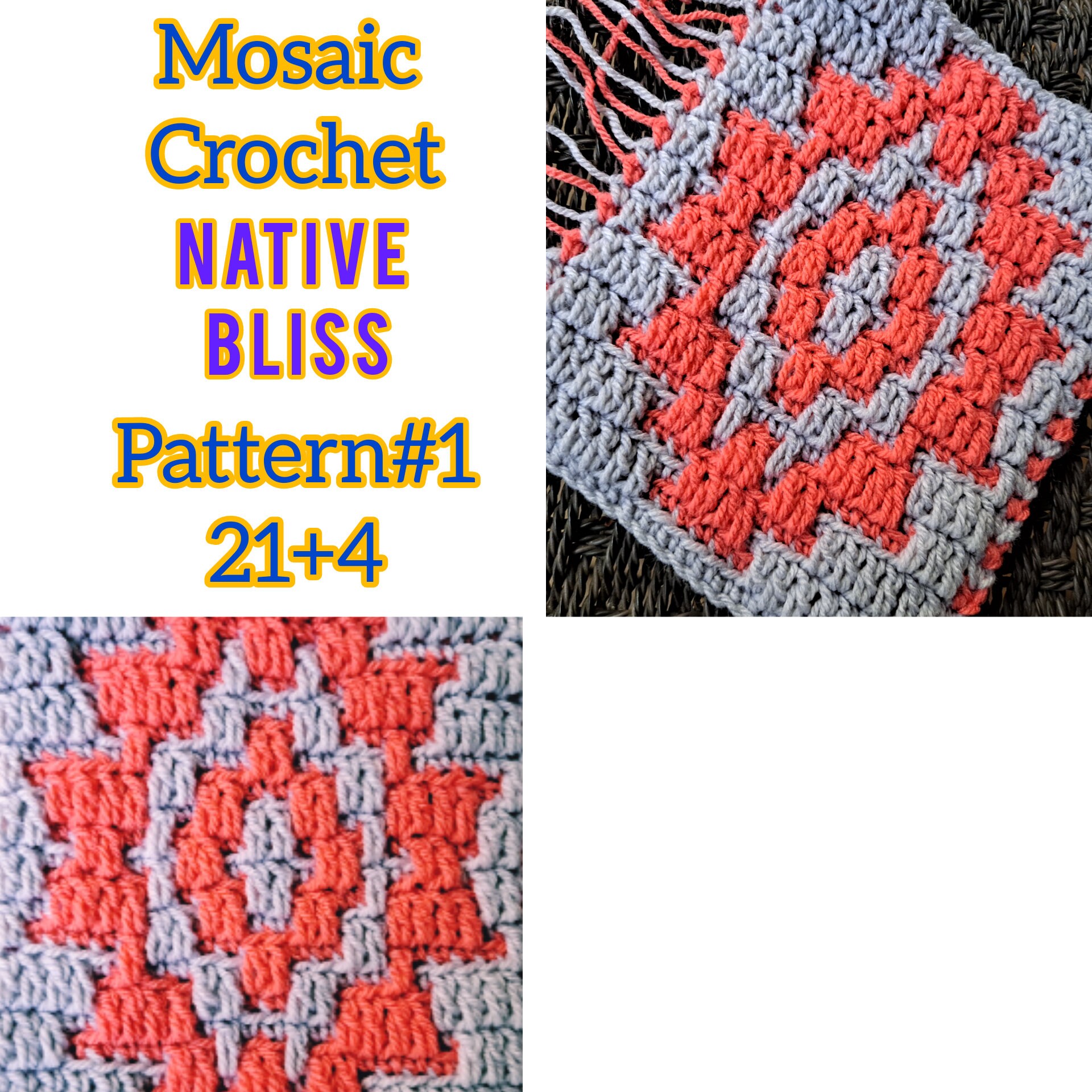 Mosaic Crochet Pattern Native Bliss 1 Charts Only - Etsy