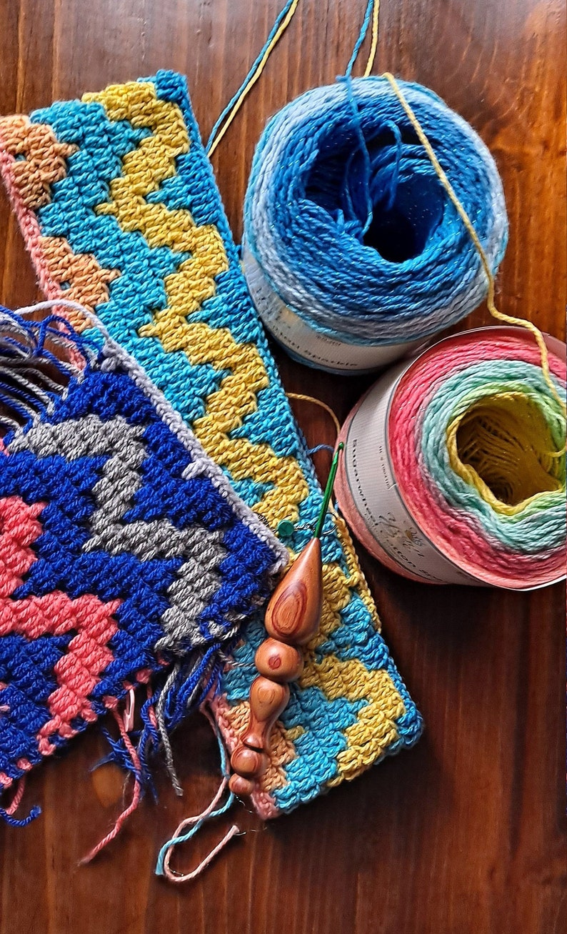 Mosaic Crochet Vintage Ripple Charts Only - Flat or in the Round - Etsy