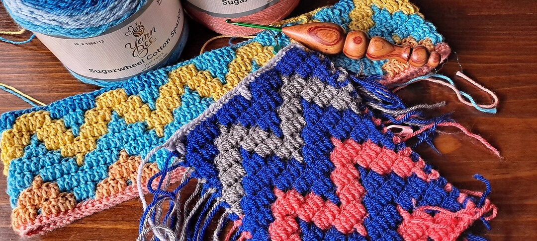 Mosaic Crochet Vintage Ripple Charts Only - Flat or in the Round - Etsy