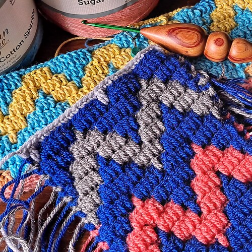 Mosaic Crochet Greek Key IN THE ROUND Charts Only - Etsy