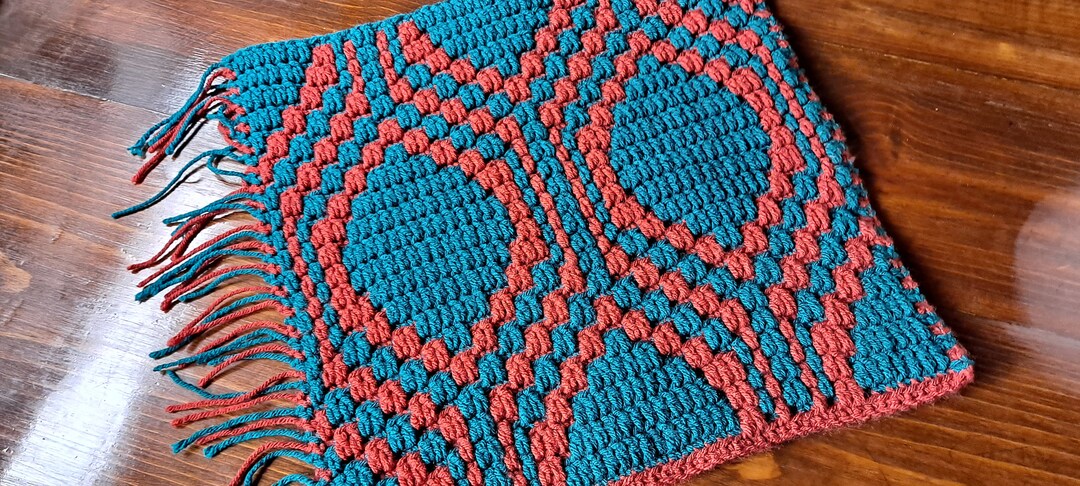 Mosaic Crochet Pattern 39 - ENG & SPANISH Charts With Written Row ...