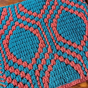 Mosaic Crochet Pattern 39 - ENG & SPANISH Charts With Written Row ...