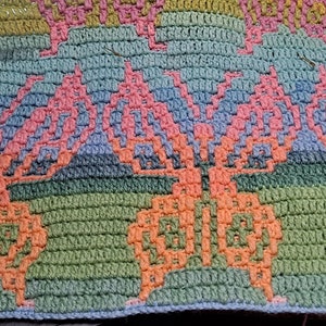 Mosaic Crochet Butterfly Alley - Charts With Written Row Repeats - 3 ...