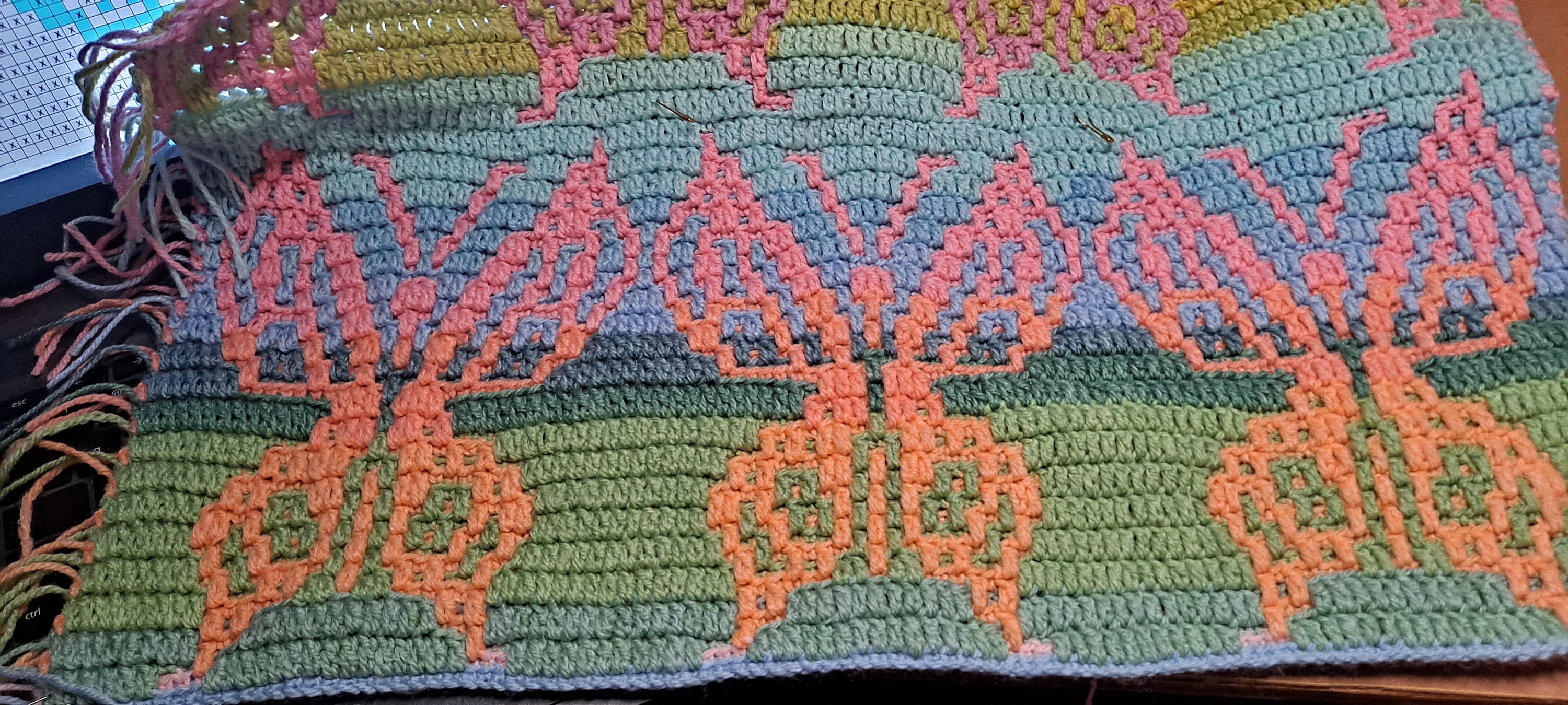 Mosaic Crochet Butterfly Alley Charts With Written Row - Etsy