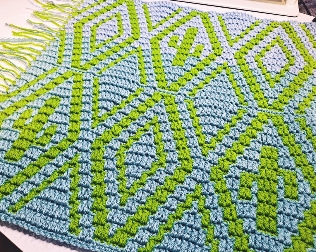 Sonora Lanterns Mosaic Crochet Pattern # 63: Multiple 22+4, 3 Design ...