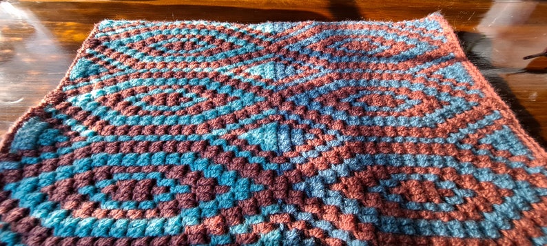 Mosaic Crochet Pattern 42 SPANISH & ENGLISH Chart With | Etsy