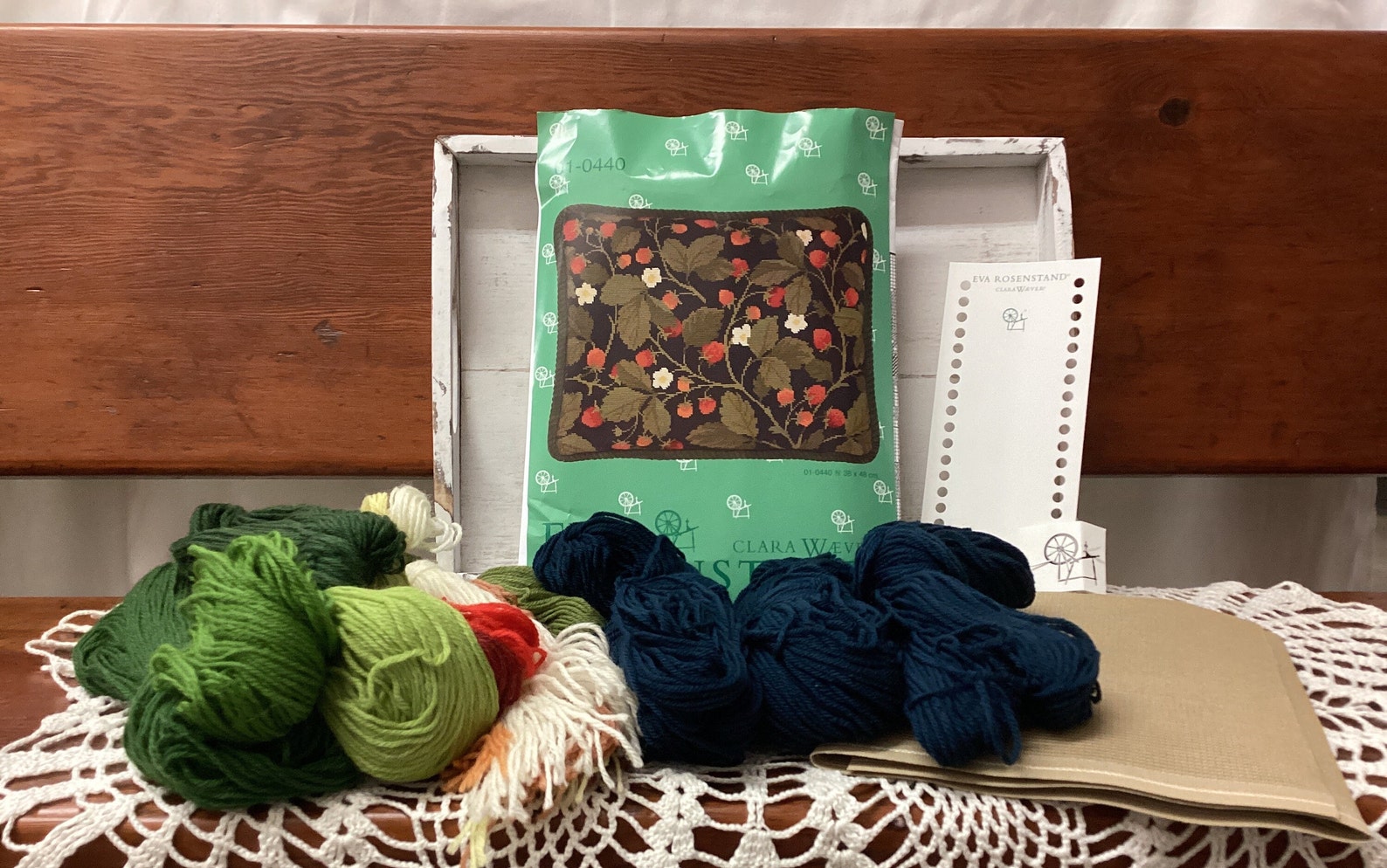 Eva Rosenstand Clara Waever Needlepoint Kit Strawberries - Etsy