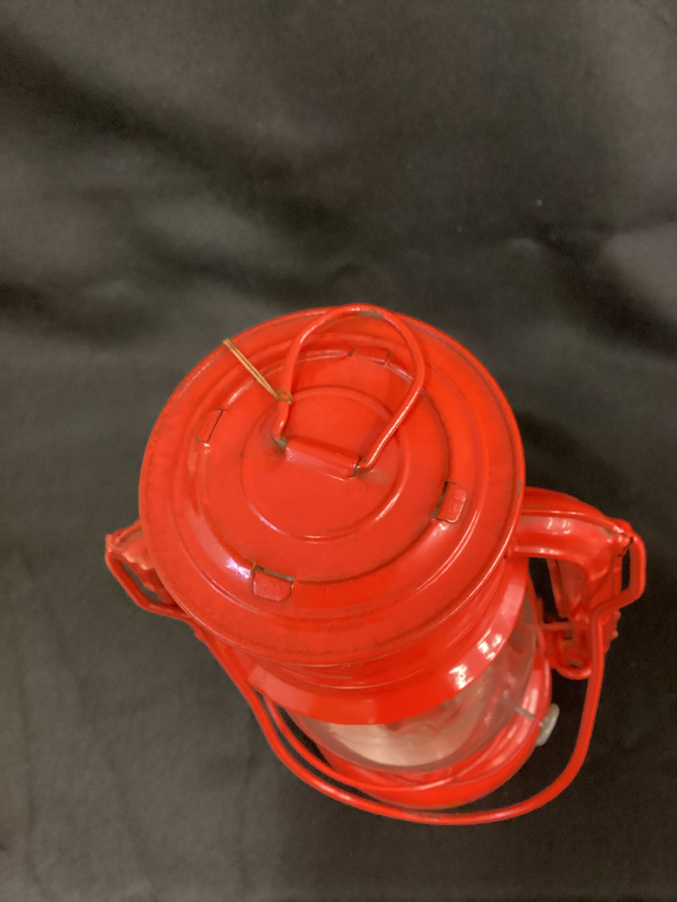 Winged Wheel Red Hurricane Lantern UNUSED Tag Attached - Etsy
