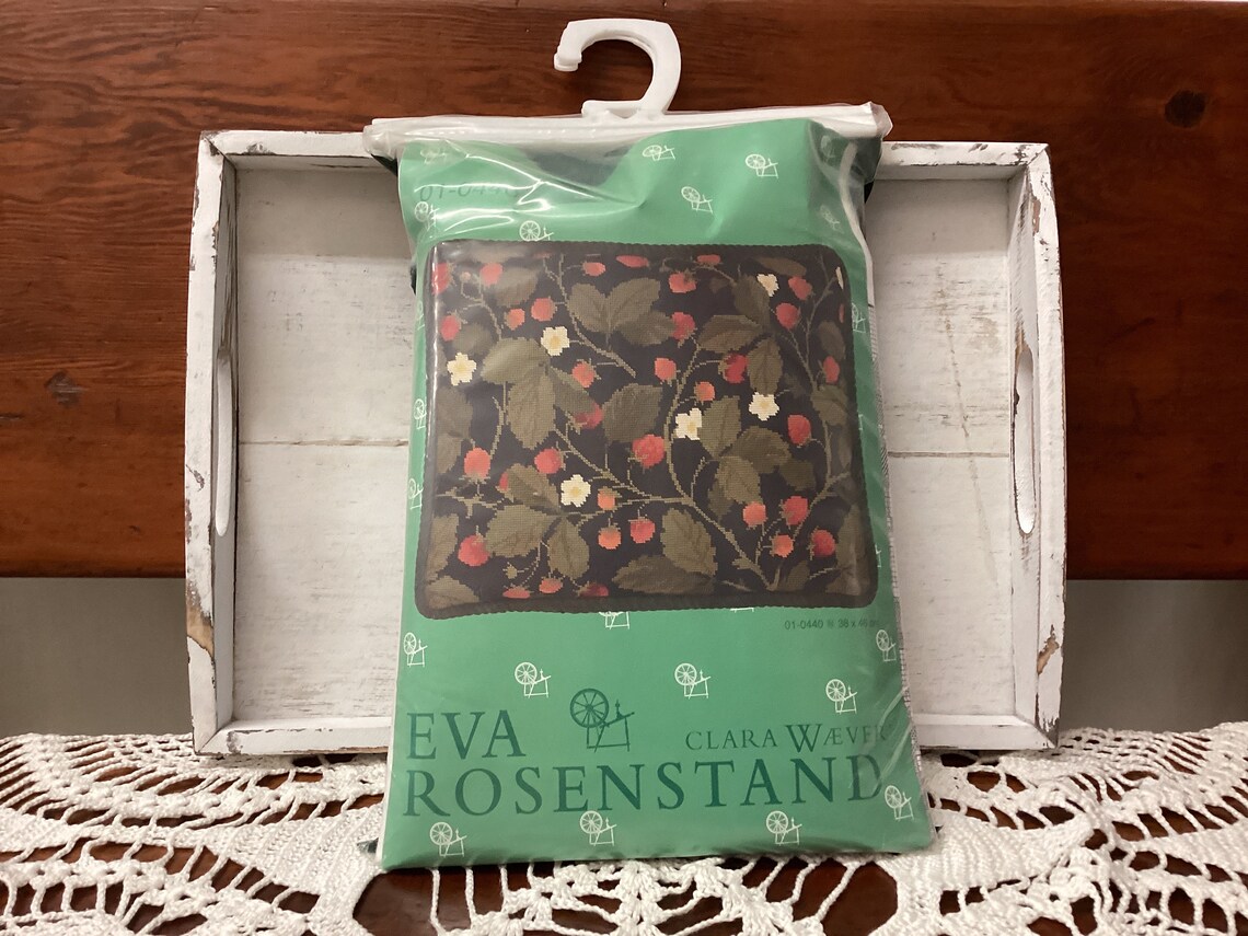 Eva Rosenstand Clara Waever Needlepoint Kit Strawberries - Etsy