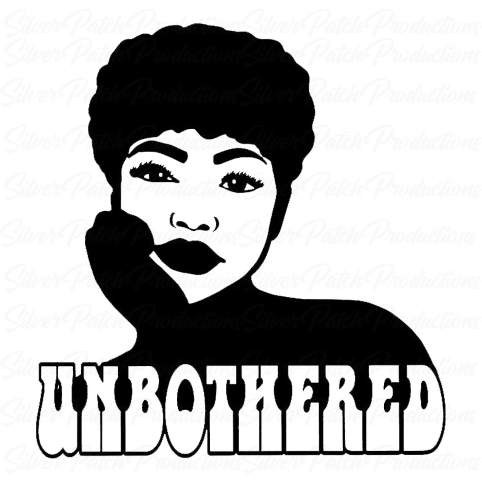 Unbothered Black Woman Permanent Vinyl Decal Car Window Laptop - Etsy