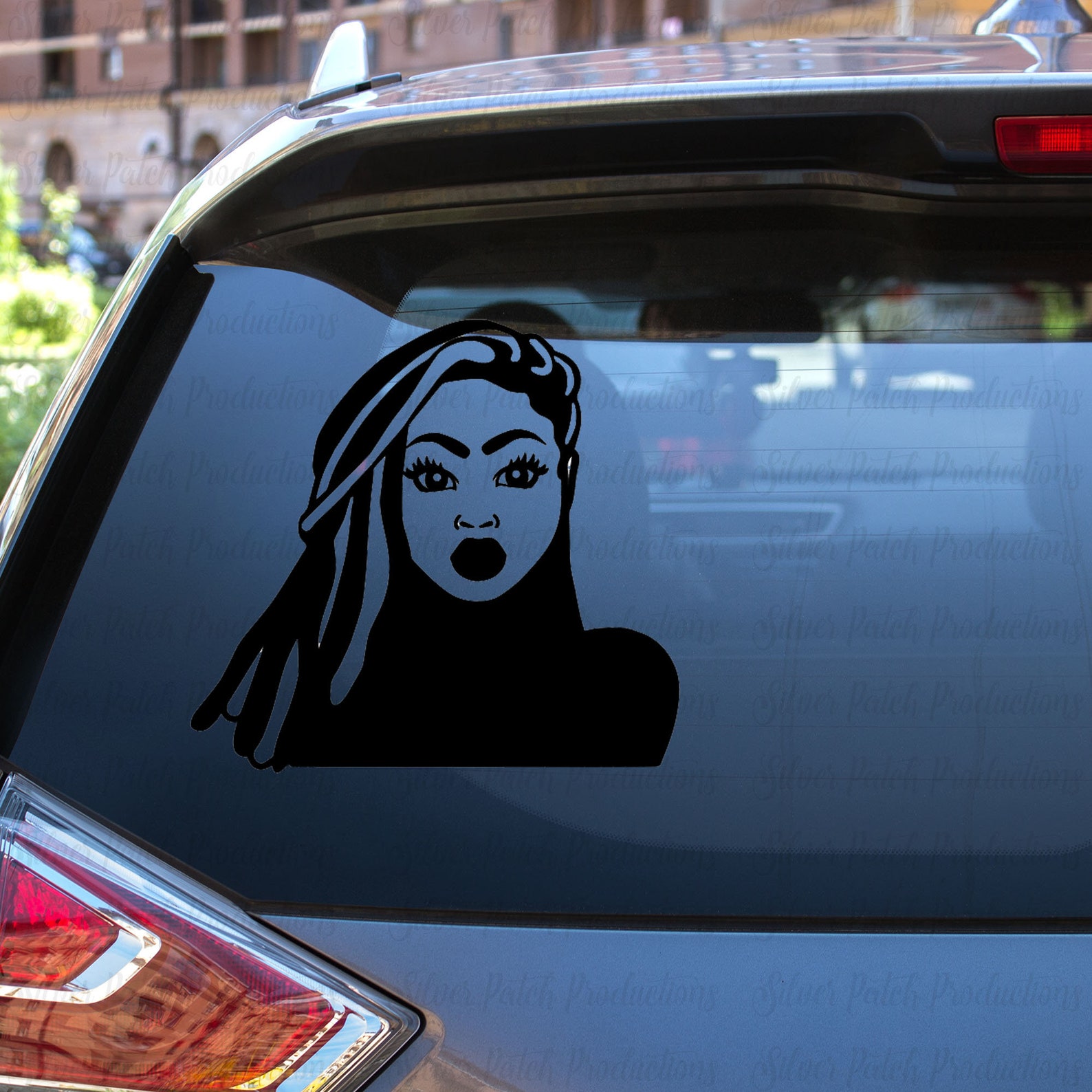 Dread Lock Black Woman African American Permanent Vinyl Decal | Etsy