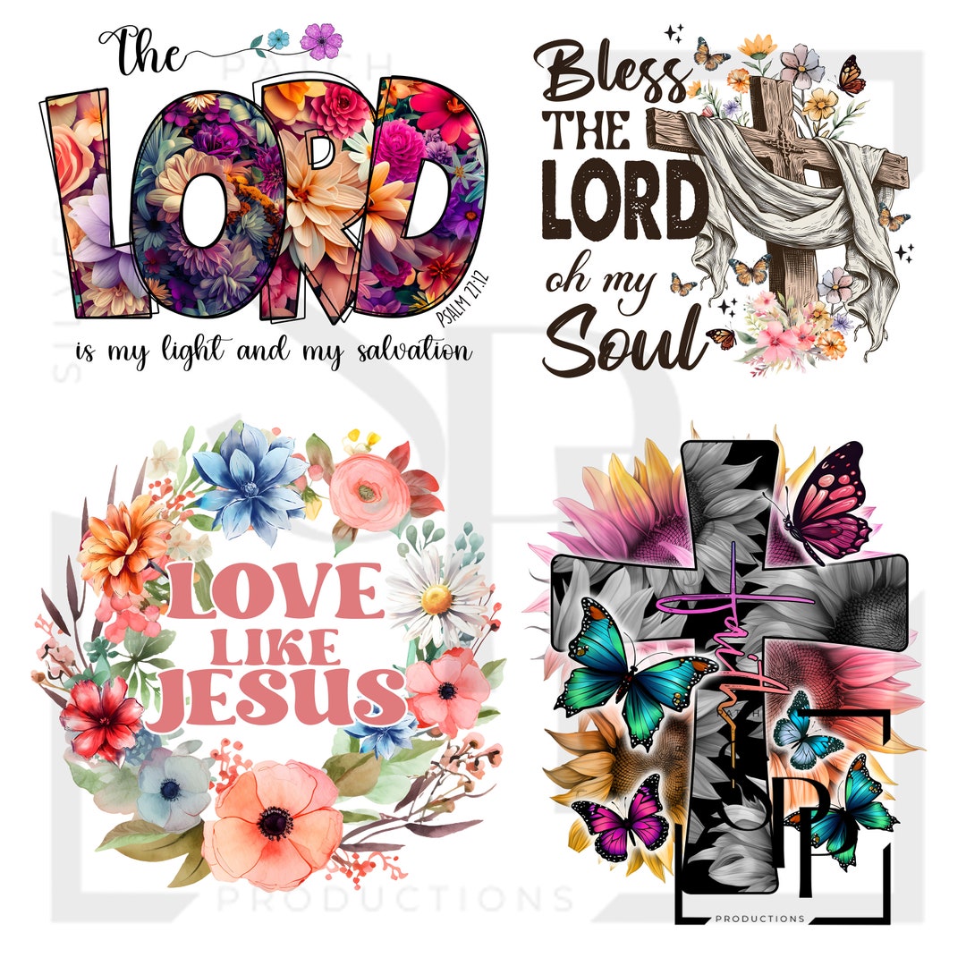 UV DTF 4 Decal Religious Prayer Bundle B Everything Pictured Print ...