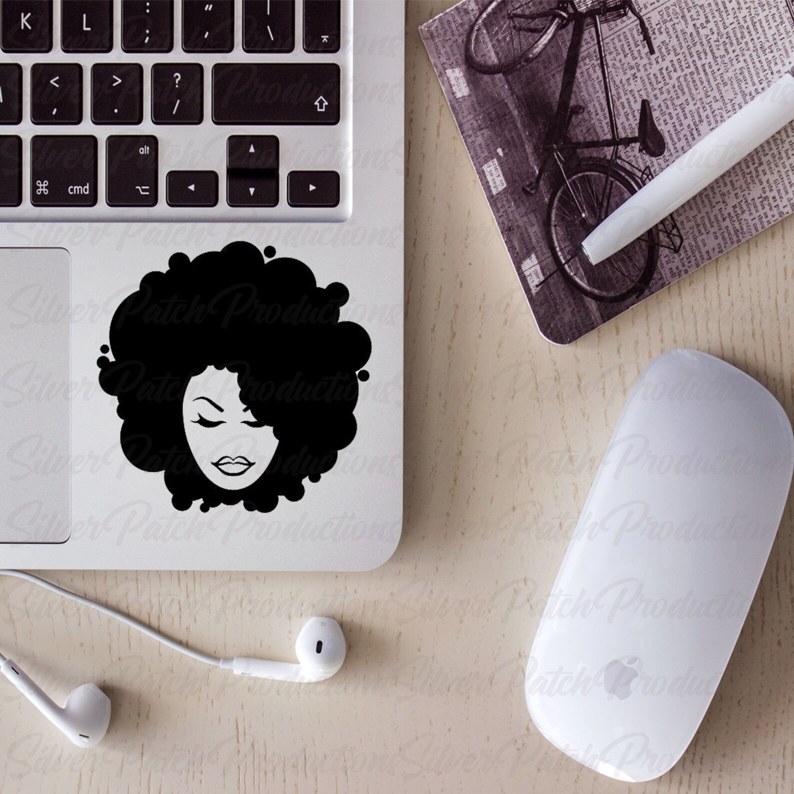 Retro Fro Lady Permanent Vinyl Decal Car Window Laptop Glass - Etsy
