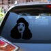 Side Eye Black Woman Permanent Vinyl Decal Car Window Laptop Glass ...