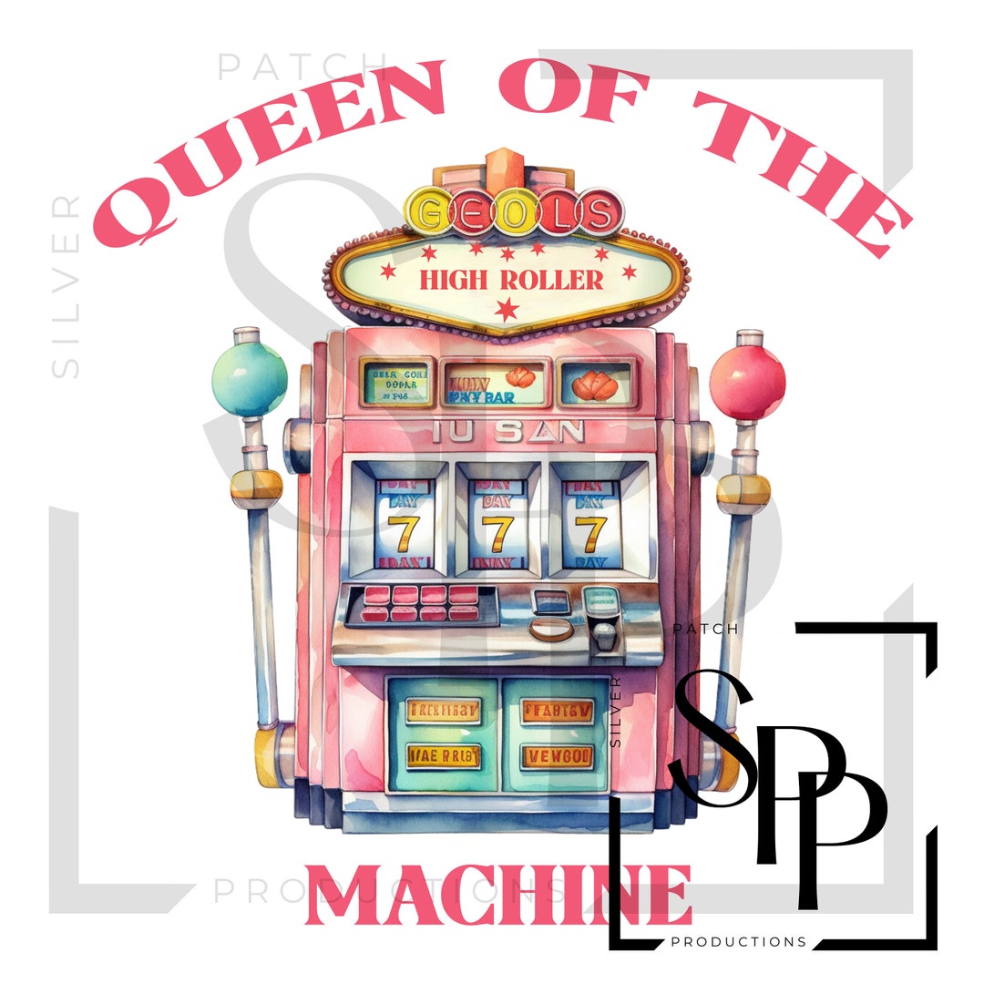 UV DTF Decal Queen of the Slot Machine Vintage Slot Machine Print Ready ...