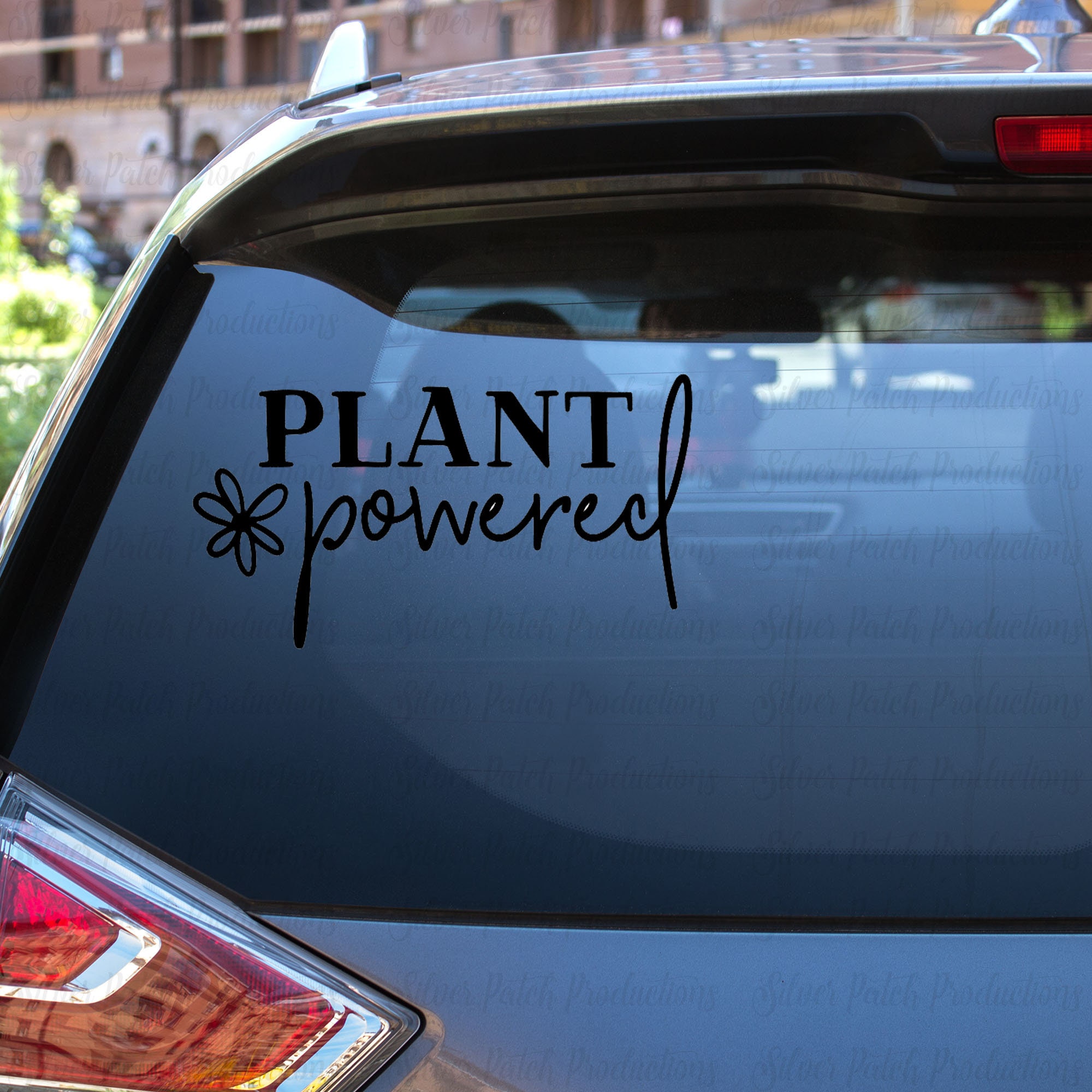 Plant Powered Permanent Vinyl Decal Car Window Laptop Glass | Etsy