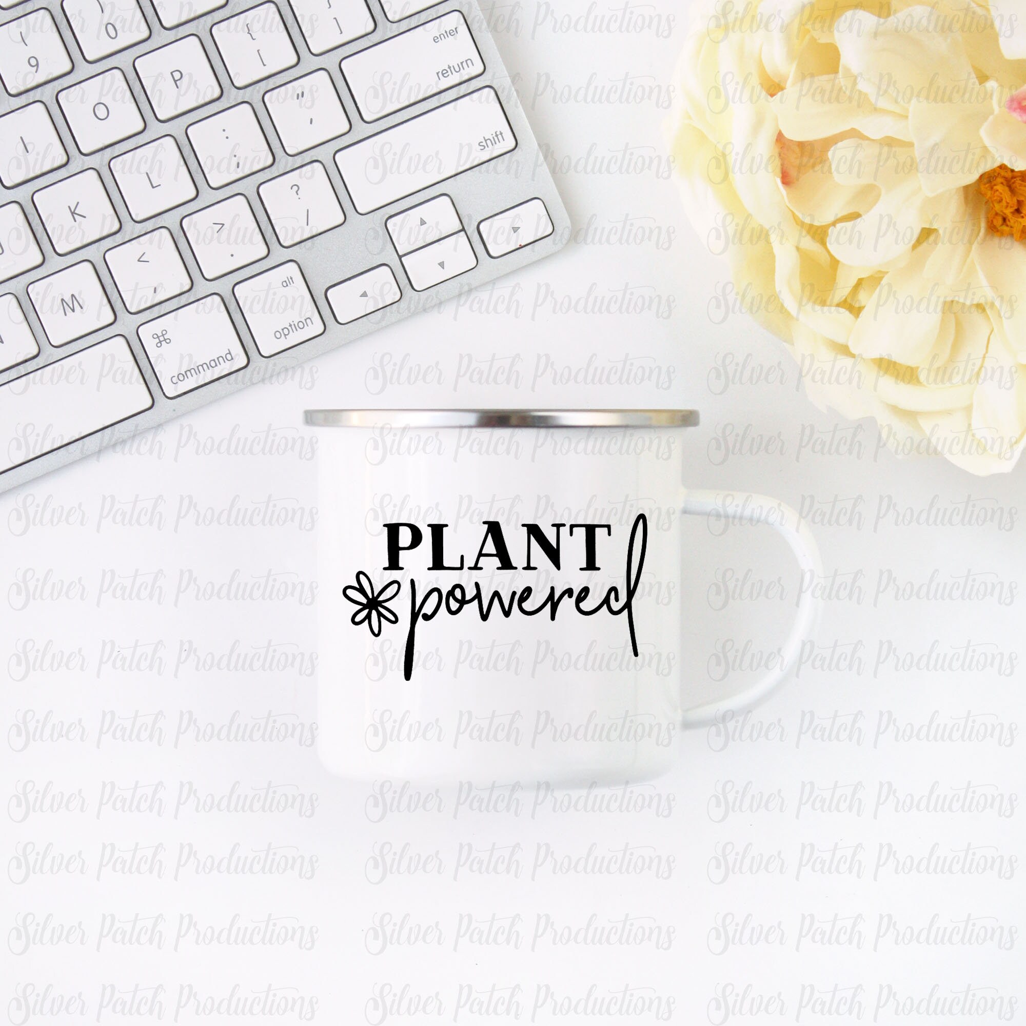Plant Powered Permanent Vinyl Decal Car Window Laptop Glass Tumbler Mug ...