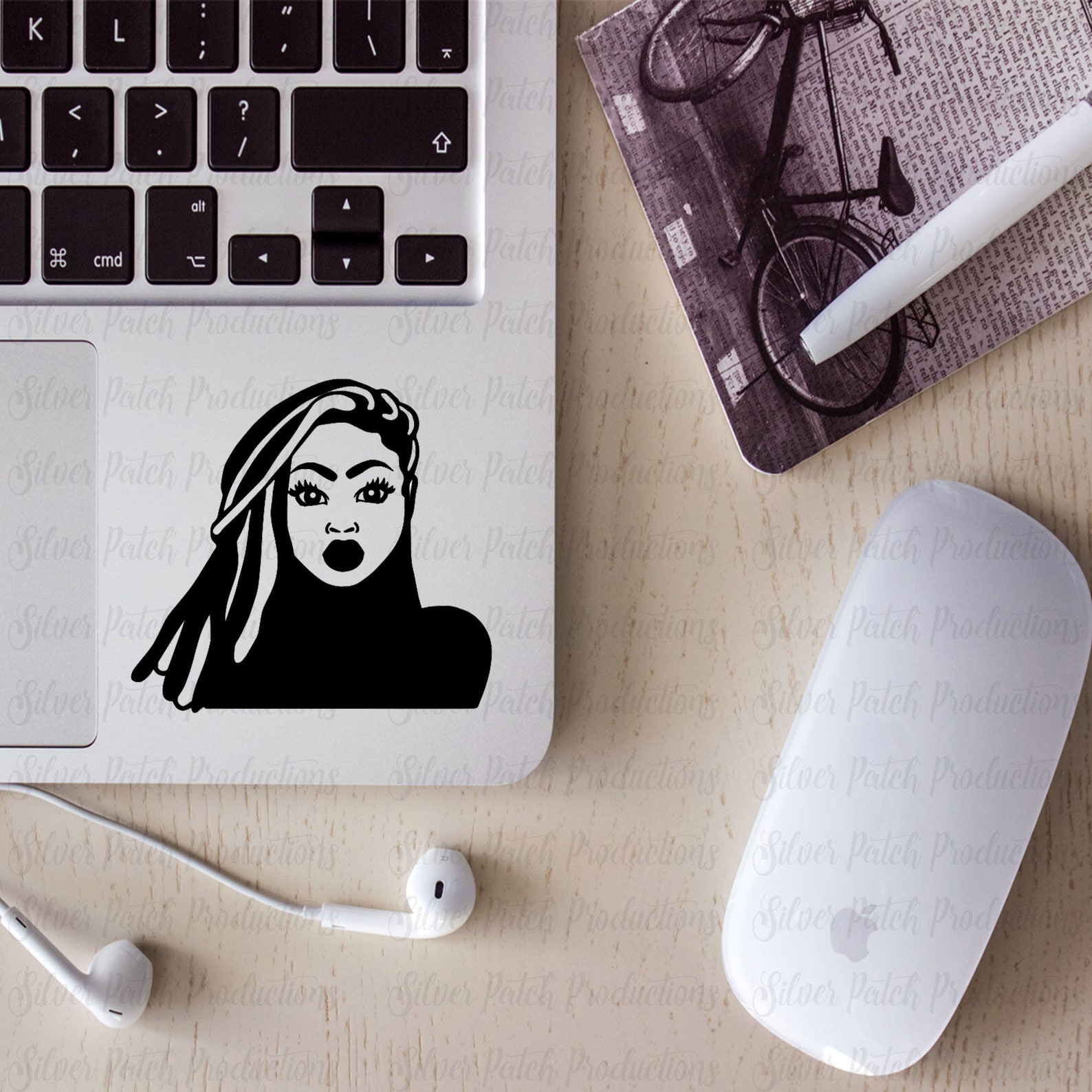 Dread Lock Black Woman African American Permanent Vinyl Decal Car ...