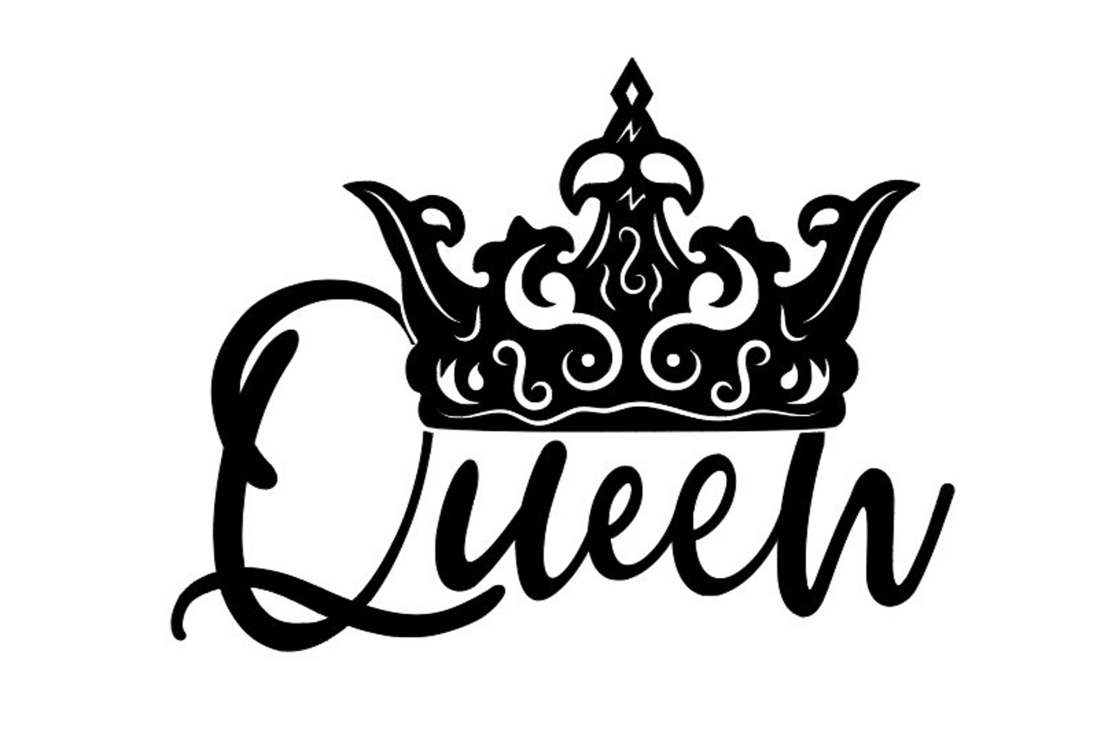 Crown Queen Permanent Vinyl Decal Car Window Laptop Glass - Etsy