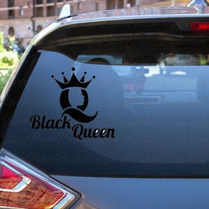 Black Queen Permanent Vinyl Decal Car Window Laptop Glass Tumbler Mug ...