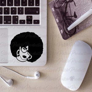 Afro African American Woman Vinyl Decal Car Window Laptop Glass Tumbler ...